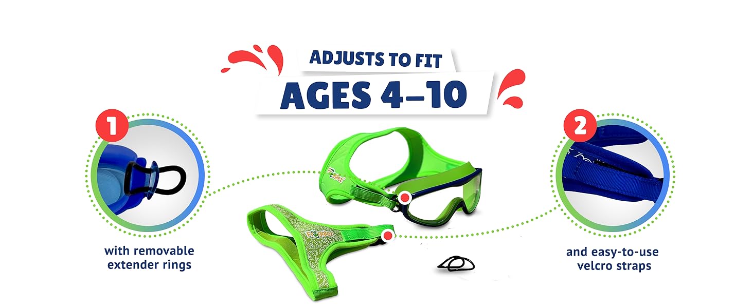 Green Navigatorz Swim Mask ages 4-10 – Frogglez Swimming Goggles